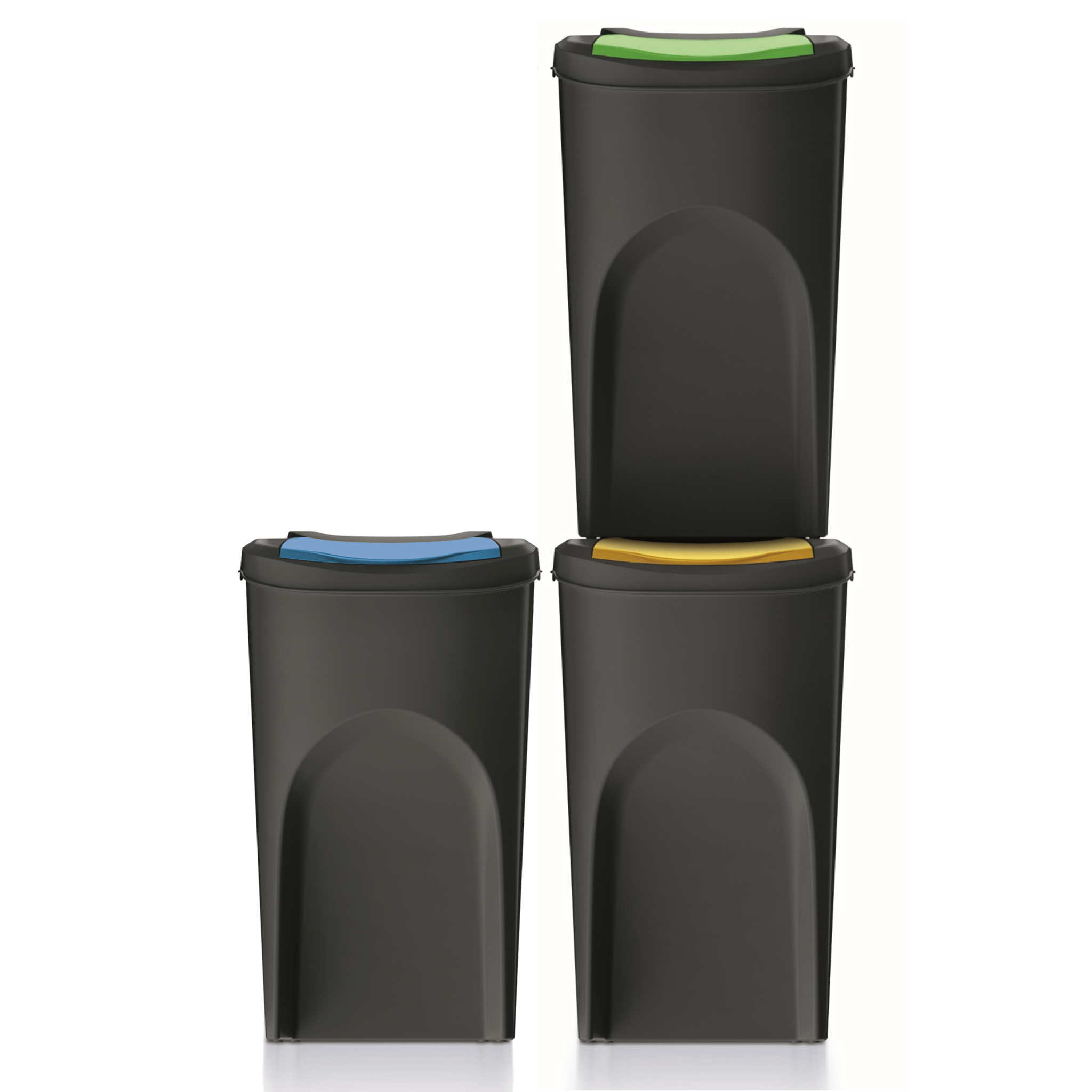 35L SORTIBOX K Waste Separation Bins - Set of 3 - Black – mazeproducts