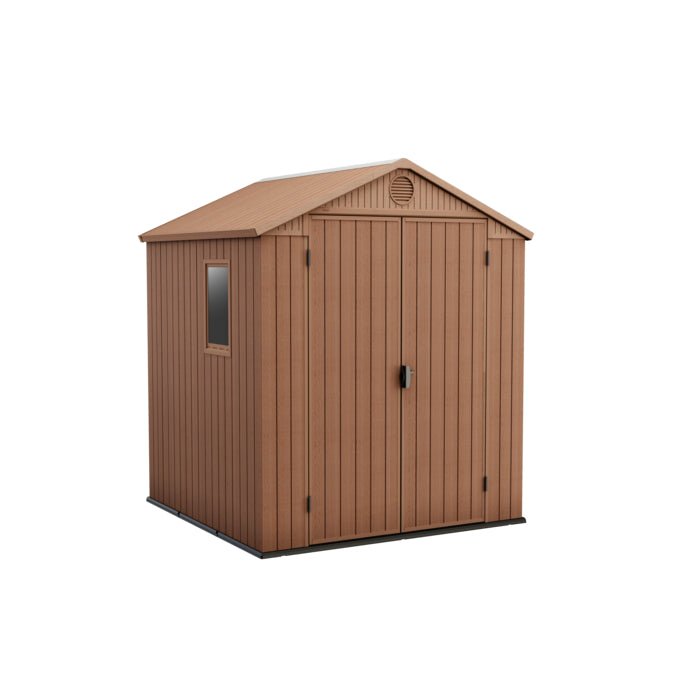 Keter Darwin 6x6 Garden Shed - Brown (1.9 x 1.8m) – mazeproducts