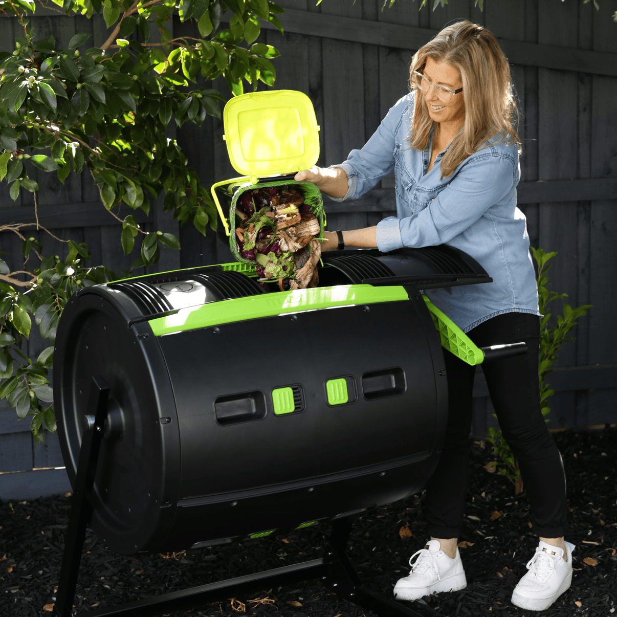 EASY-TURN 245L MAZE Compost Tumbler with Cart – mazeproducts