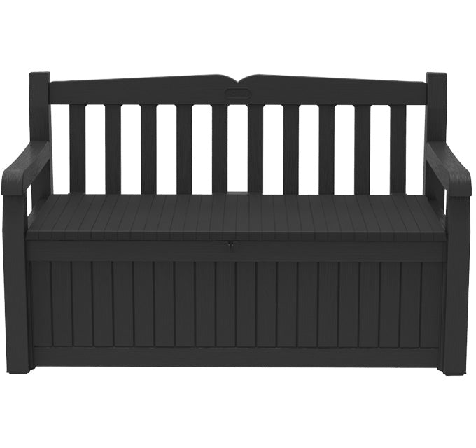 PRE ORDER: AUG. - Keter Eden 265L Storage Bench- Dark Grey – mazeproducts