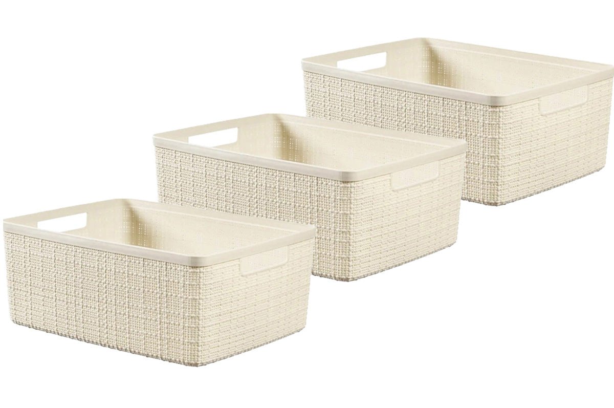 Curver Jute Basket (Medium) - 3 Pack – mazeproducts